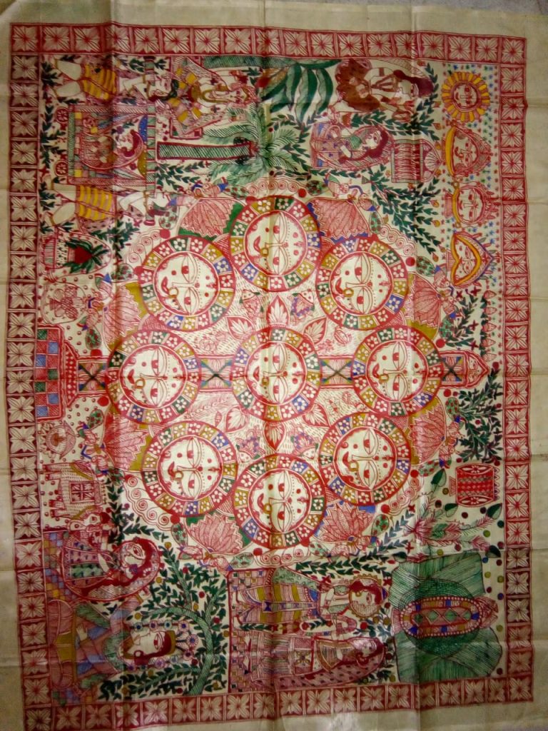 Madhbani Kohbar Painting - Madhubani Art