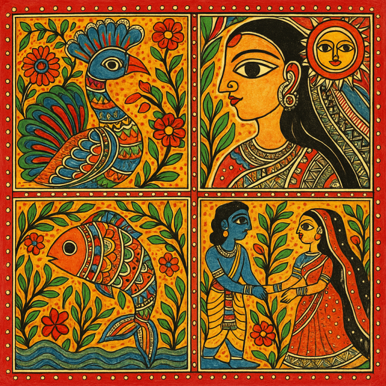 Madhubani Painting Styles and Patterns | Madhubani Art Gallery